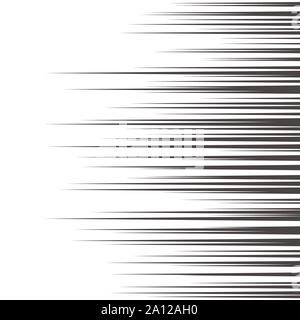 Comic strip horizontal motion lines. Anime comics book hero speed or ...