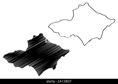 Monte plata province isolated dominican republic map. Gray background ...