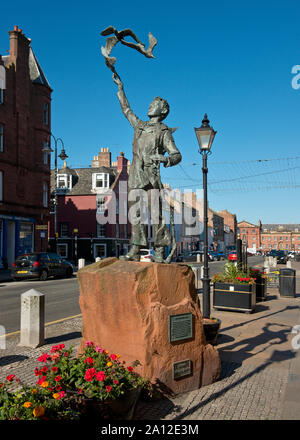 John Muir statue on High Street, Dunbar. Scotland Stock Photo - Alamy
