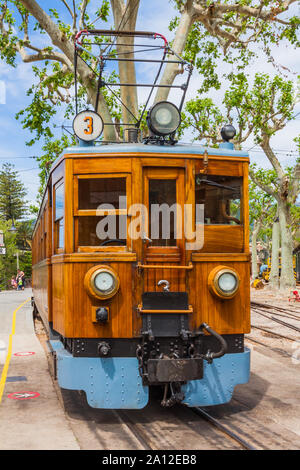 Historic railway from Palma de Majorca to Soller, Majorca, Island ...