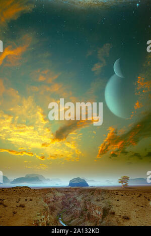 Another World coming soon. Sci-Fi abstract backgrounds Stock Photo - Alamy