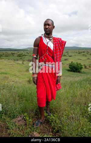 MASAI GUIDE WILLIAM KIPSOI ON PART OF THE STUNNING 62,000 ACRE LEWA ...