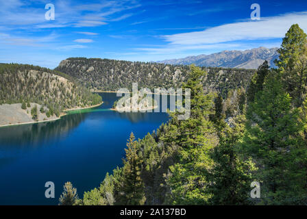 upper madison river in beaverhead-deerlodge national forest below quake ...