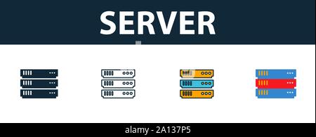 Cloud servers data logo and symbols icons Stock Vector Image & Art - Alamy