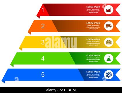 business presentation template, vector pyramid infographic Stock Vector ...