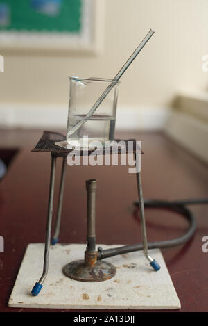 Beaker and Thermometer Stock Photo - Alamy