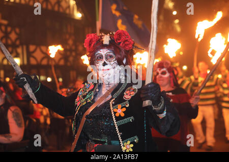 Mayfield, the historical Sussex village's annual Bonfire and Torchlight ...