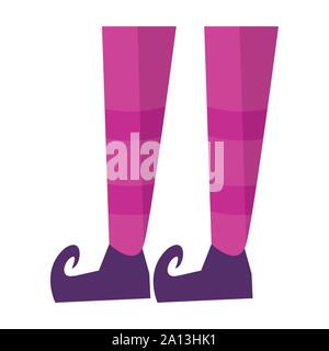 elf Legs with shoes and socks halloween Stock Vector Image & Art - Alamy