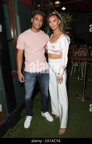 Jordan Hames and Ferne McCann attend Ferne McCann Cocktail launch at ...