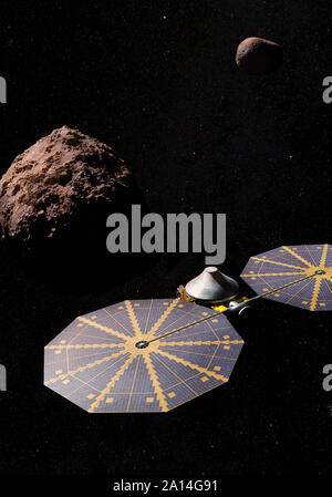 The Lucy spacecraft encounters binary asteroids Patroclus and Menoetius ...