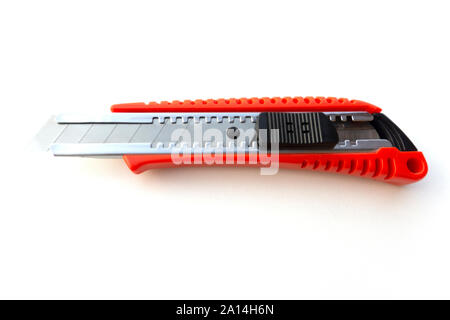 Red cutter isolated on white background Stock Photo - Alamy