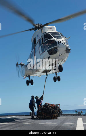 US Navy An AS332 Super Puma helicopter assigned to the Military Sealift ...