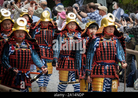 The Procession of 1000 Samurai, Toshogu Shrine, Nikko, Japan Stock ...