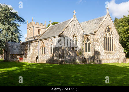 Village parish church of All Saints, Burbage, Wiltshire, England, UK ...