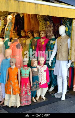 Shop selling indian traditional clothes at Malital, Nainital ...