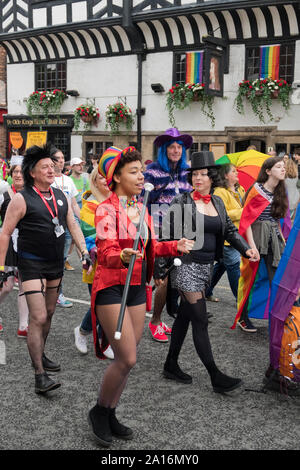 2019 Chester Pride Festival parade Stock Photo - Alamy