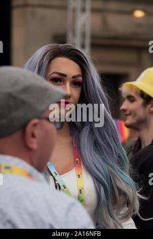 Drag Artist at the 2019 Chester Pride Festival Stock Photo - Alamy