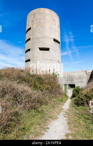 German observation tower MP3 from second world war. Guernsey Stock ...