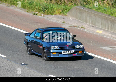 1987 80s eighties Opel Manta Exec GTE; UK Vehicular traffic, transport ...