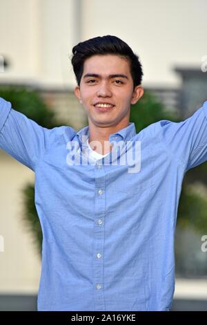 Handsome Filipino Male Smiling Stock Photo - Alamy
