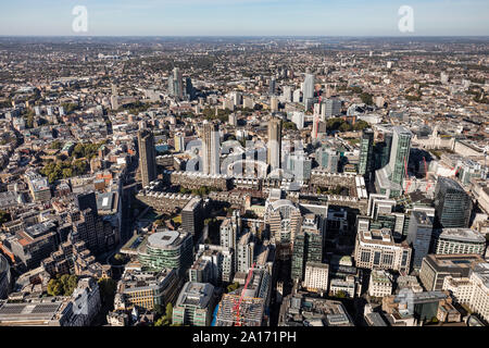 September 2019, Aerial Photography of the Barbican Estate and ...