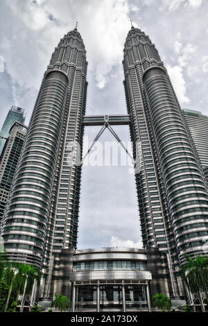 Another view of the Petronas towers in April 2017. Work of the ...