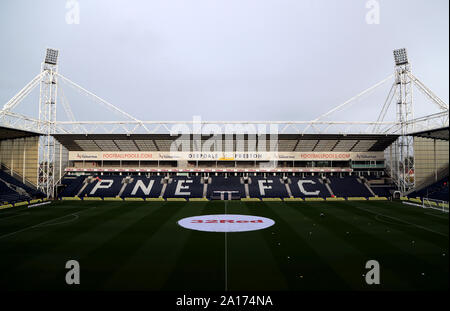 General view of Deepdale Stadium during the Emirates FA Cup Quarter ...