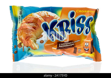 Winneconne, WI - 10 September 2019: A package of Snapps mozzarella ...