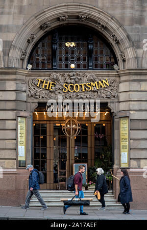 The Scotsman Hotel on North Bridge, Edinburgh, he building was the ...