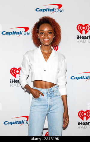 Ashleigh Murray arrives for the iHeartRadio Music Festival at the T ...