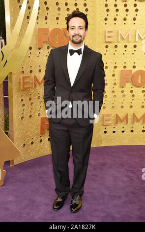 Lin-Manuel Miranda attending the 71st Primetime Emmy Awards held at the Microsoft Theatre n Los ...