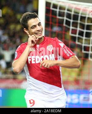 Wissam Ben Yedder - Ligue 1 Monaco v Lens in Monaco on August 20, 2022 ...