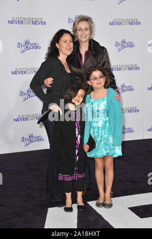 Jane Lynch and Laura Embry Los Angeles Premiere of "Justin Bieber ...