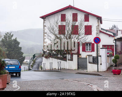 Village of Espelette in in the French Basque Country Stock Photo - Alamy