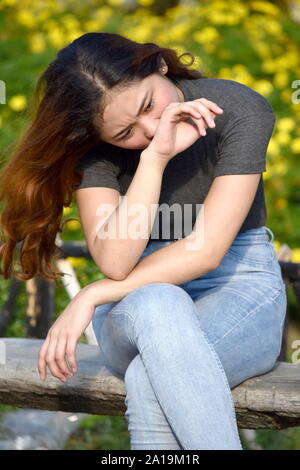 A Crying Filipina Female Stock Photo - Alamy