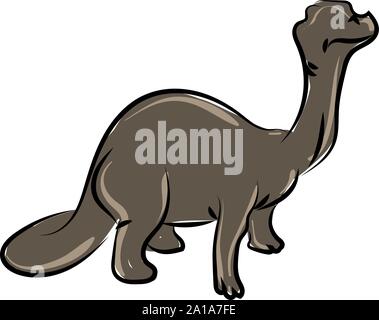 Brontosaurus (retro), a prehistoric era dinosaur from the Jurassic ...