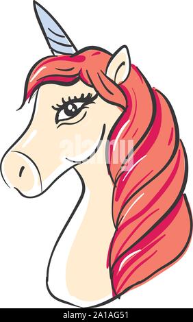 pink baby unicorn Stock Vector Image & Art - Alamy