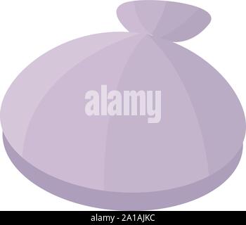 Purple shell, illustration, vector on white background Stock Vector ...