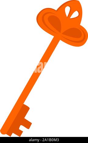 vector, on a white background, orange watercolor silhouette of a child ...