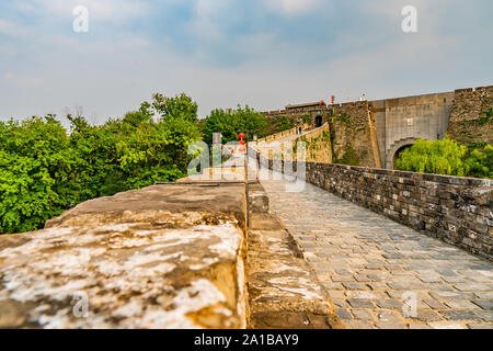 Nanjing Chengqiang Ming City Wall Leading Lines During of the Wall Road ...