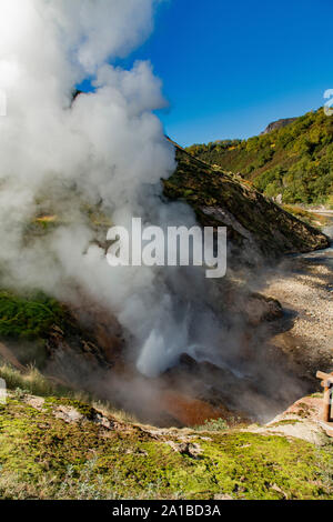 Geyser Valley in the Kamchatka Peninsula Russian Far East Stock Photo ...