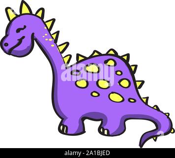 Triceratops dinosaur. Vector illustration of a large prehistoric ...