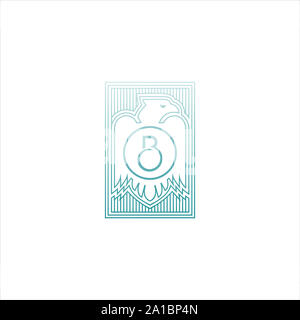 infinity Letter with eagle Logo design template Stock Photo - Alamy