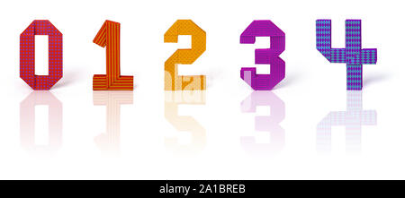 Origami paper numbers set Stock Photo - Alamy