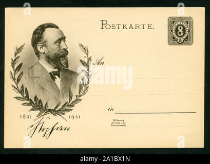 German 1931 Heinrich von Stephan Centenary anniversary 8 pfennig ...