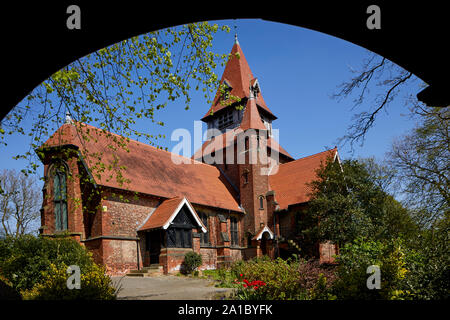Tameside landmarks, Gothic Revival style brick St Anne's Church ...