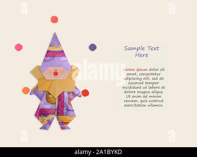 Origami smiling clown Stock Photo - Alamy
