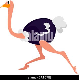 Cute ostrich cartoon running Stock Vector Image & Art - Alamy