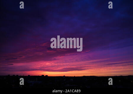 Scenic sunset photographed in Birmingham, England Stock Photo - Alamy
