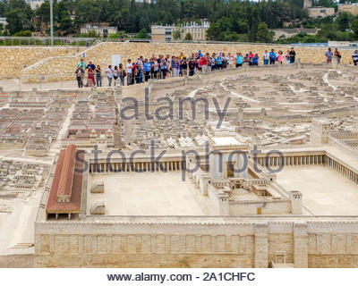 the holyland Model of the second temple, jerusalem Stock Photo ...